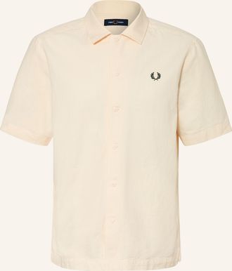 Fred Perry Kurzarm-Hemd Comfort Fit weiss
