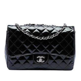 Chanel Pre-owned Gesteppte Lackleder Umh&auml;ngetasche - - Pre-owned - Damen - Schwarzk - ONE SIZE
