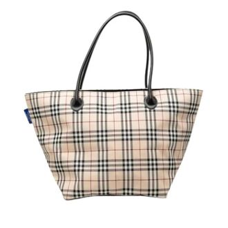 Burberry Sac cabas Pre-owned en toile - Femme - Pre-owned - Beige - Taille: ONE Size