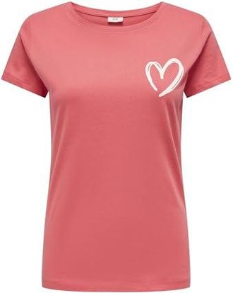 Jacqueline de Yong JdY Jdyparis Paris S/S Print Top JRS Exp, Rose of Sharon, M Femmes