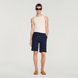 Sandro Bermudashorts aus Jersey