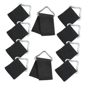 BESTONZON 10 St&uuml;ck Trampolin Ersatz Dreiecksring Gurtband Aus Robustem Metall Trampolinschnalle F&uuml;r Outdoor Trampolin Zubeh&ouml;r Kinder Spielspa&szlig;