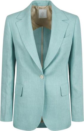 Eleventy Femme, Vestes, Vert, Taille: 40 FR Veste &agrave; un bouton
