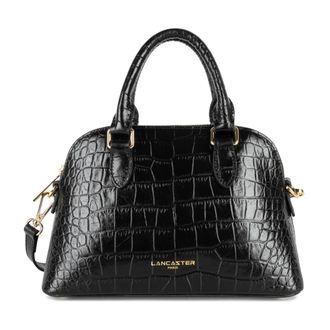 Lancaster Schwarze Rei&szlig;verschluss-Halbmond-Tasche - - Bags - Damen - Schwarzk - ONE SIZE