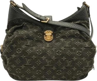 Louis Vuitton Pre-owned Sac bandouli&egrave;re vintage en denim - Femme - Pre-owned - Noir - Taille: ONE Size