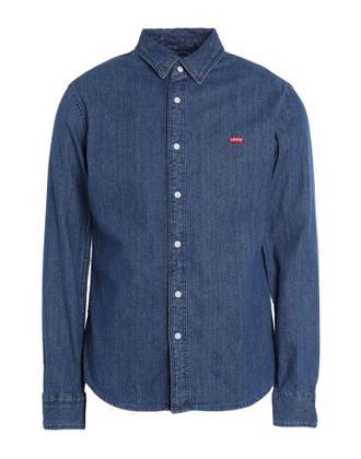 Levi's LS BATTERY HM SHIRT SLIM MED INDIGO - FLAT FINISH