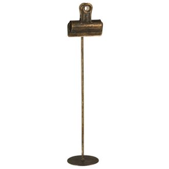 Ib Laursen Kartenhalter m/Clips schwarz/Goldener Look Brooklyn, H: 36,5 &Oslash;: 7