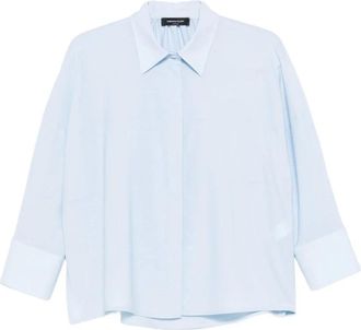 Fabiana Filippi Femme, Blouses et Chemises, Bleu, Taille: 38 FR Shirt