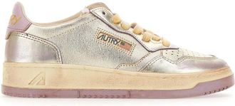 Autry Femme, Chaussures, Jaune, Taille: 38 EU Medalist Low Super Vintage Baskets