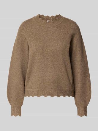 Vila Strickpullover mit Zackenabschl&uuml;ssen Modell VINIKOLINA
