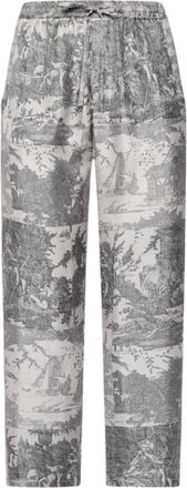 Pierre-Louis Mascia Femme, Pantalons, Gris, Taille: 40 FR Aloegum Wide Pantalons