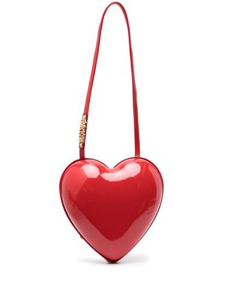 Moschino sac port&eacute; &eacute;paule &agrave; design de coeur - Rouge