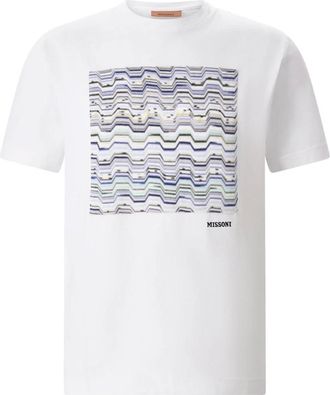Missoni Homme, Tops, Blanc, Taille: XL T-Chemises