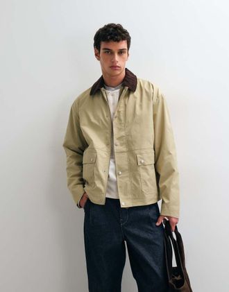Asos Oversize-Barnjacke in Stone-Neutral