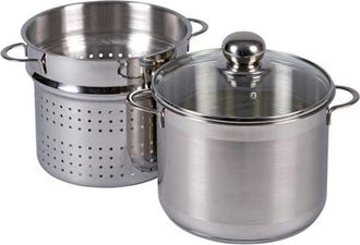 Krüger Krüger Karl SPA Casserole à spaghetti en acier inoxydable 24 cm