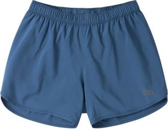 SAXX Underwear Co. SAXX Hightail 2N1 Short de course &agrave; pied avec pochette int&eacute;gr&eacute;e Pro Support Pro 12,7 cm, denim fonc&eacute;, Taille M