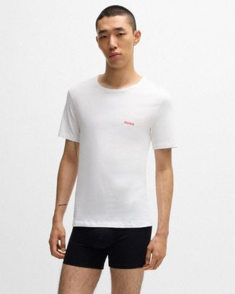 HUGO BOSS 3Er Pack Lounge T-Shirts, Wei&szlig;