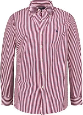 Polo Ralph Lauren Herren Hemd rot Baumwoll-Stretch