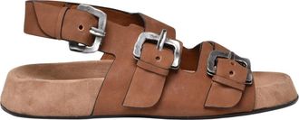 Ernesto Dolani Femme, Chaussures, Brun, Taille: 41 EU Sandalo in Suede