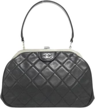Chanel Sac &agrave; main vintage doccasion - Femme - Pre-owned - Noir - Taille: ONE Size