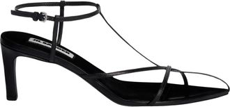 Jil Sander Femme, Chaussures, Noir, Taille: 37 1/2 EU Escarpin &agrave; bout pointu et brides entrelac&eacute;es
