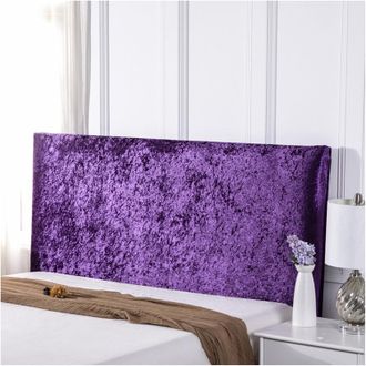 Generic Samt-Bezug F&uuml;r Bett-Kopfteil, Staubdicht, Elastisch, F&uuml;r King/Doppelbett, Schlafzimmer, Dekoration(A,190 cm)