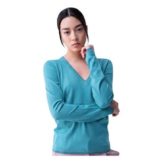 Liu Jo V-Ausschnitt Strickware - - Knitwear - Damen - Blau - L