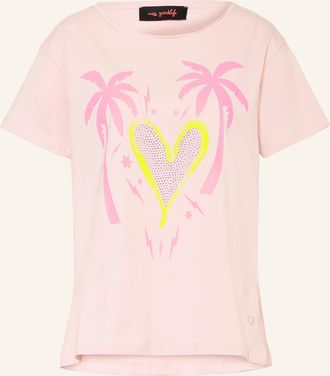 Miss Goodlife Miss Goodlife T-Shirt Mit Schmucksteinen rosa