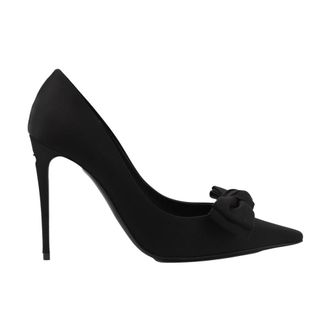 Dolce & Gabbana Schwarze Stiletto-Pumps mit Schleifendetail - - Shoes - Damen - Schwarzk - 40 EU