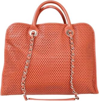 Chanel Sac &agrave; main en cuir Pre-owned - Femme - Pre-owned - Rouge - Taille: ONE Size
