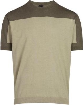 A|X Armani Exchange Pull manches courtes en lin et coton