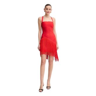 H&eacute;rve L&eacute;ger Josephine Kleid - - Dresses - Damen - Rot - XS