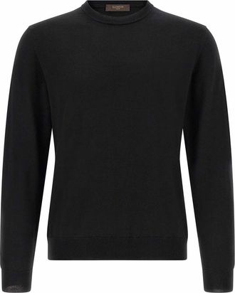 Zanone Pull Col Rond - Noir
