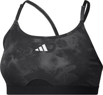 adidas Damen BH Aeroreact Training Essentials Light Support Tie-Dye Flower-Print