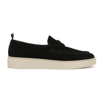 Kazar Schwarze Slip-On-Sneaker mit silbernem Logo - - Shoes - Herren - Schwarzk - 42 EU