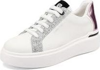 Queen Helena Baskets basses Baskets avec plateau l&eacute;ger blanc pour femme X30-8, X34 12 Violet, 41 EU