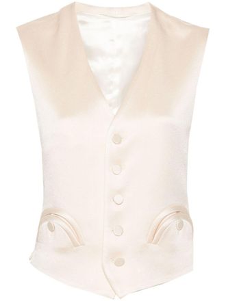 Blaz&eacute; Milano gilet satin&eacute; Novalis Feral - Tons neutres