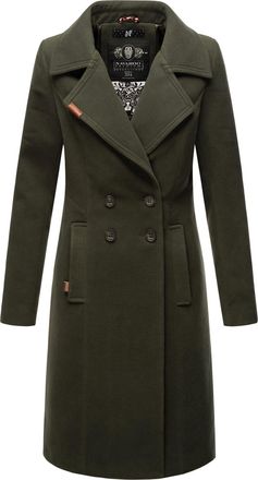Navahoo Damen Trenchcoat Wooly - Premium Wintermantel mit Eleganter Passform