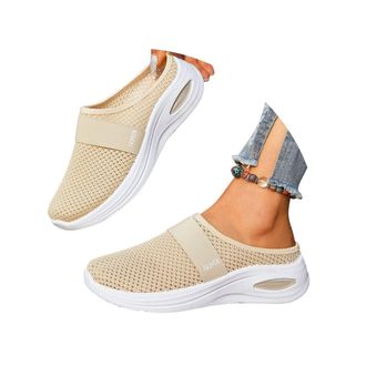 Minetom Orthop&auml;dische Hausschuhe Damen Clogs Pantoletten Air Cushion Freizeit Atmungsaktiv Sandals Gesundheitsschuhe Slip on Walkingschuhe Mesh Sandalen Schuh