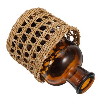 Aboofan Nachf&uuml;llbare Glas Duftflasche f&uuml;r Aromatherapie Leerer Aromadiffusor Beh&auml;lter Dekorative Aromadiffusorflasche f&uuml;r &Auml;therische &Ouml;le im Wohnzimmer und B&uuml;r