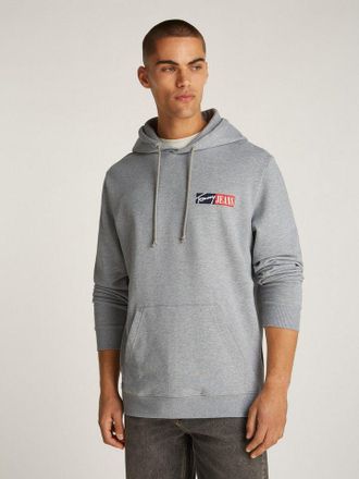 Tommy Jeans Plus Hoodie TJM REG ENTRY GRAPHIC HOODIE EXT in Großen Größen, Logodruck, Kängurutasche