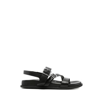 Guglielmo Rotta Femme, Chaussures, Noir, Taille: 40 EU Tours Ranch Flat Sandal