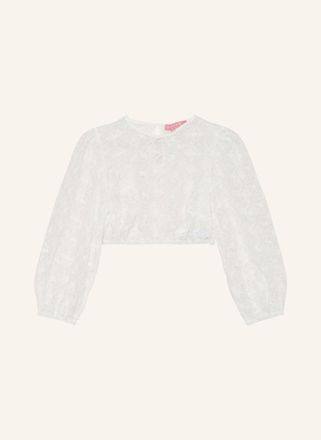 Kr&uuml;ger Kr&uuml;ger Dirndlbluse Aus Mesh Mit 3/4-Arm weiss