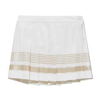 Lacoste Runway Plissee-Minirock - - Skirts - Damen - Wei&szlig; - S