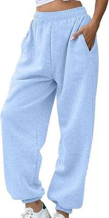 Generic Pantalon de sport pour femme - Pantalon de jogging thermique pour femme - Pantalon large sans cordon de serrage - Multicolore - Grandes tailles - Pant