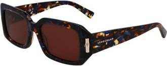 Longchamp Lunettes de Soleil LO765S N 431 MARBLE BLUE 53/18/140 Femme