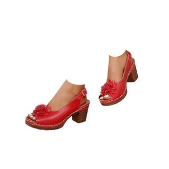 Generic Sandales &agrave; talons bas larges, chaussures d&eacute;t&eacute; pour femme, sandales orthop&eacute;diques &agrave; talon bas pour femme, sandales orthop&eacute;diques pour femme, sandales &agrave;
