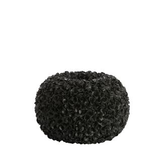 Light & Living Vase Phylia - Schwarz - &Oslash;47.5cm - Rund - Synthetik-Kunststoff - Blumenvase - Vase f&uuml;r Trockenblumen - Vasen decko - Weihnachtsdekoration - Geschenk f&uuml;