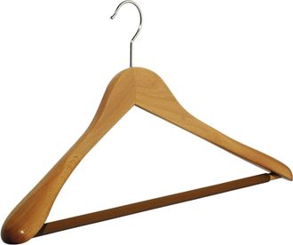 Pieperconcept 10 x Pieperconcept Kleiderb&uuml;gel 7209 mit Steg, buche natur