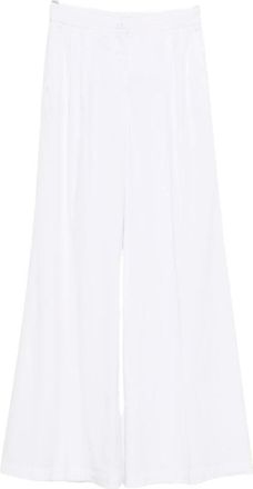Via Masini 80 Femme, Pantalons, Blanc, Taille: 36 FR Wide Pantalons